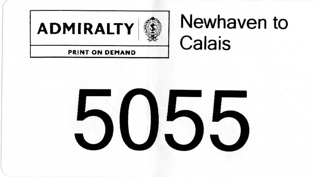 Carte d'exercice - Admiralty 5055 - BRYC