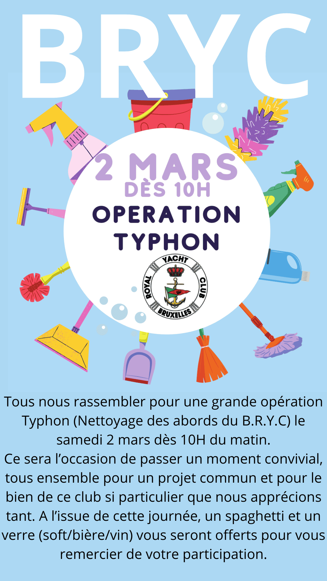 2 Mars : Nettoyage des Abords dès 10H / Opération TYPHON - BRYC